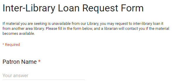 Interlibrary Loan – FRGML